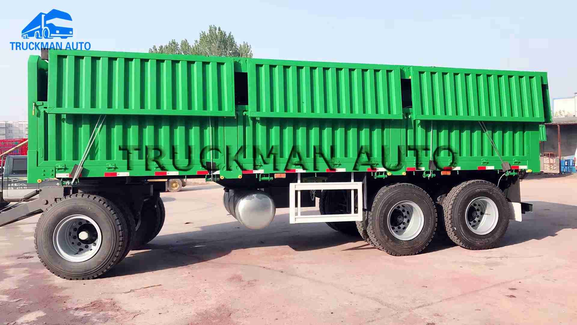 Heavy Duty Cargo Container Trailer , Full Size Tractor Trailer With ...